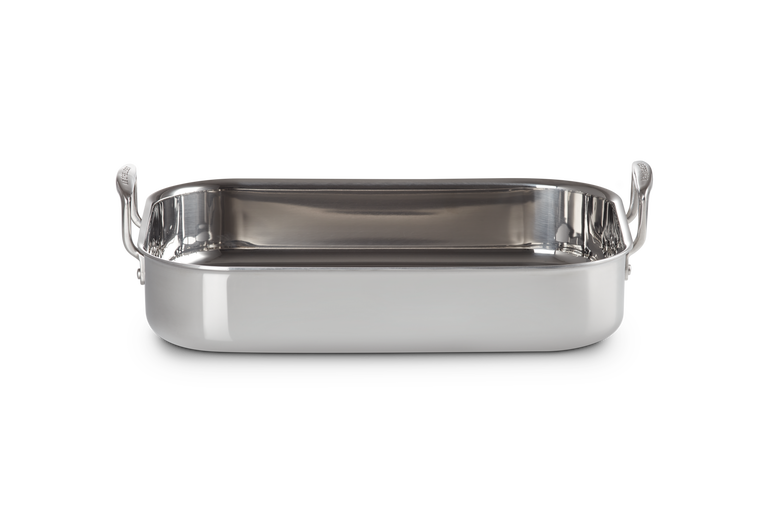 Stainless Steel Rectangular Roaster, 3-Ply, 35cmx25cm – International ...